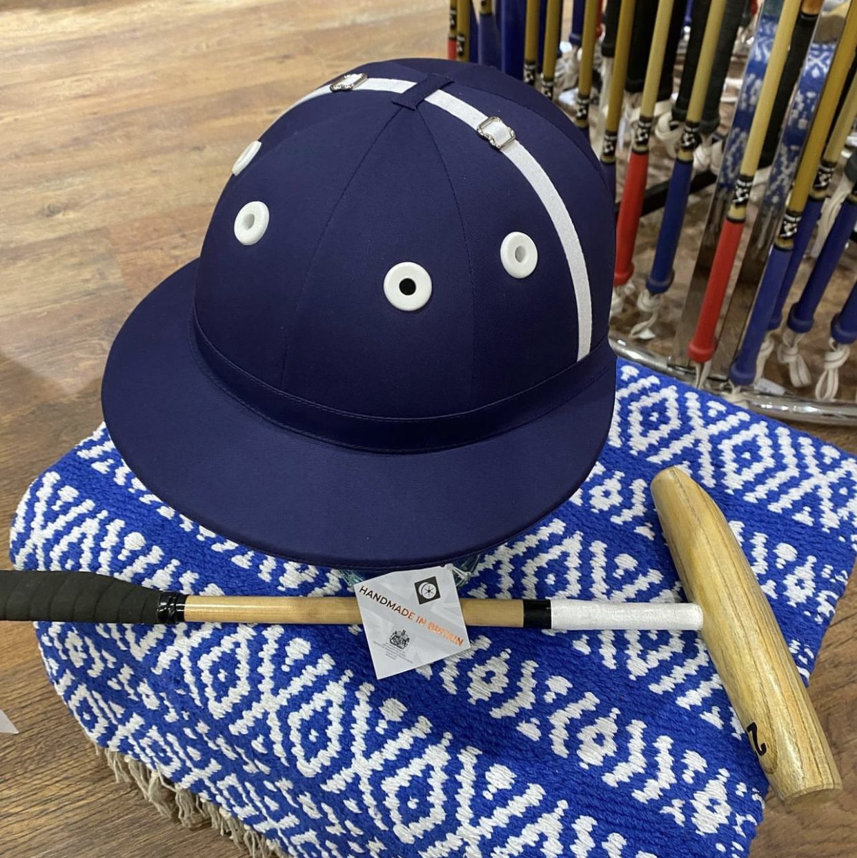 Charles Owen Young Rider Polo Helmet - Polo Helmets - Tally Ho Farm Ltd